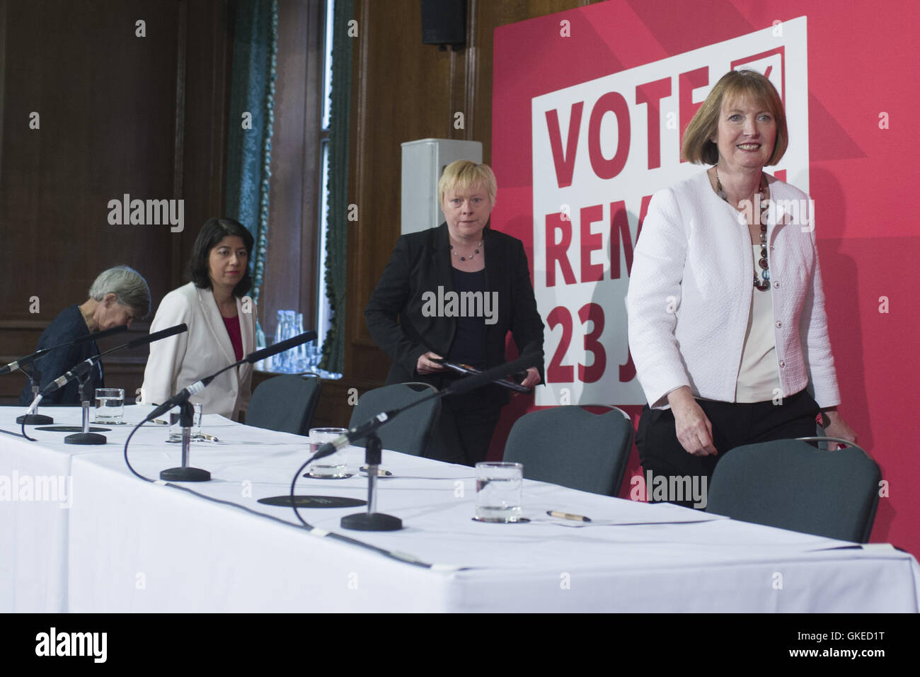 Labour female leaders make speeches at a conference to make a case for ...