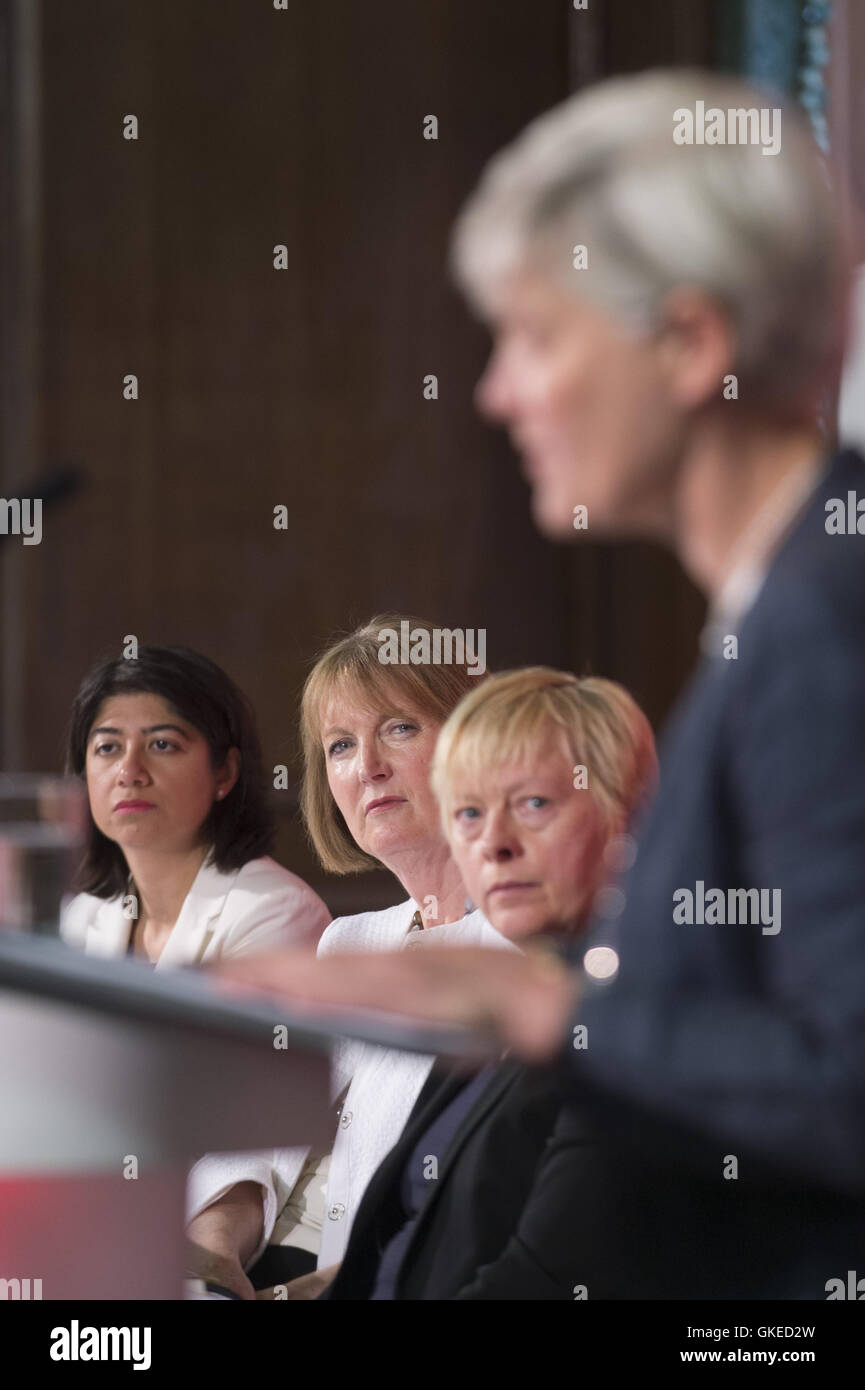 Labour female leaders make speeches at a conference to make a case for ...