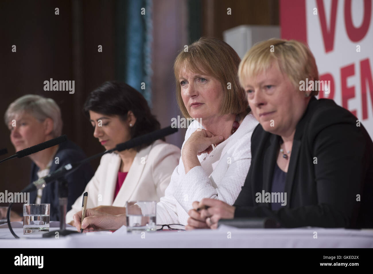 Labour female leaders make speeches at a conference to make a case for ...