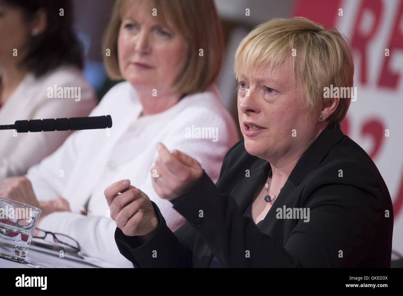 Labour female leaders make speeches at a conference to make a case for ...
