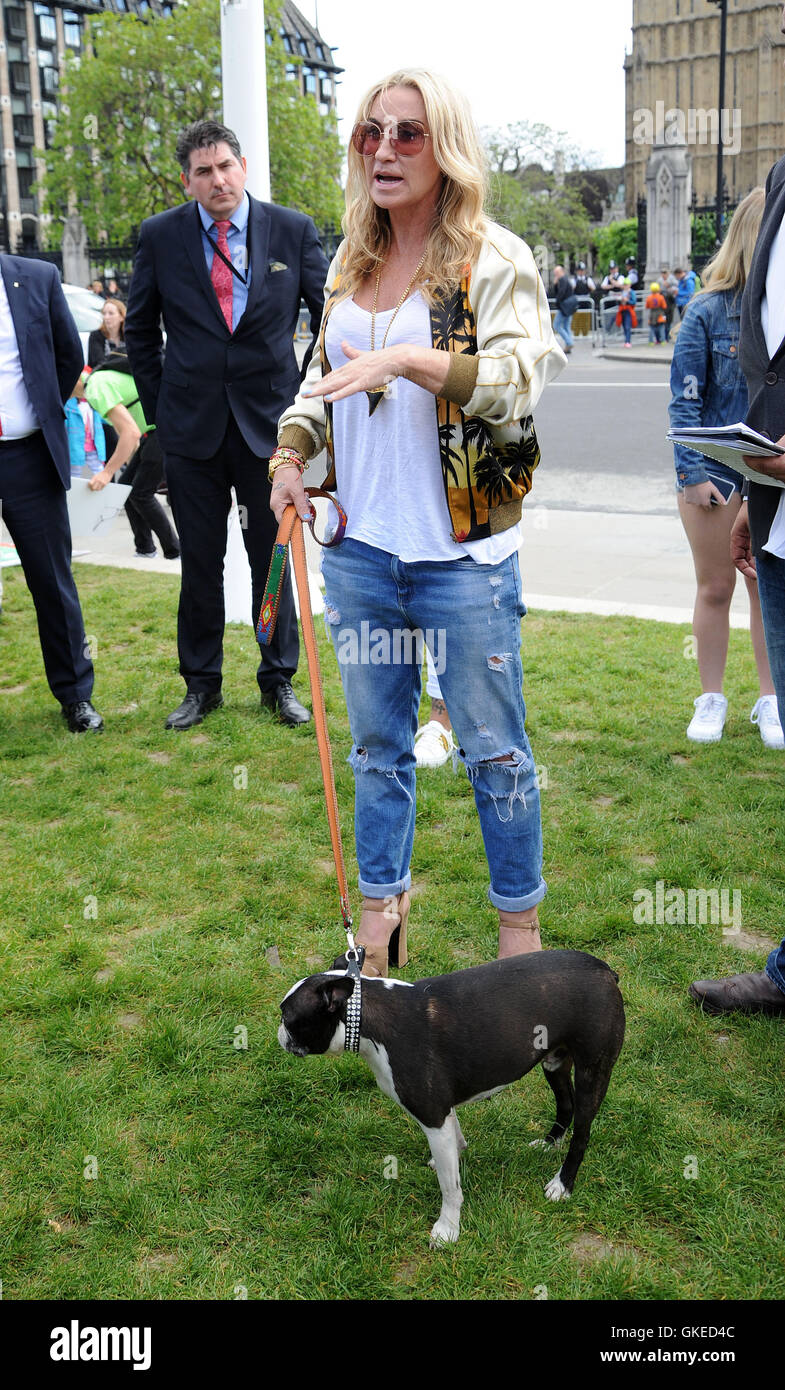 Ban Puppy Farming Demo in Parliament Square with Jodie Marsh and Meg ...