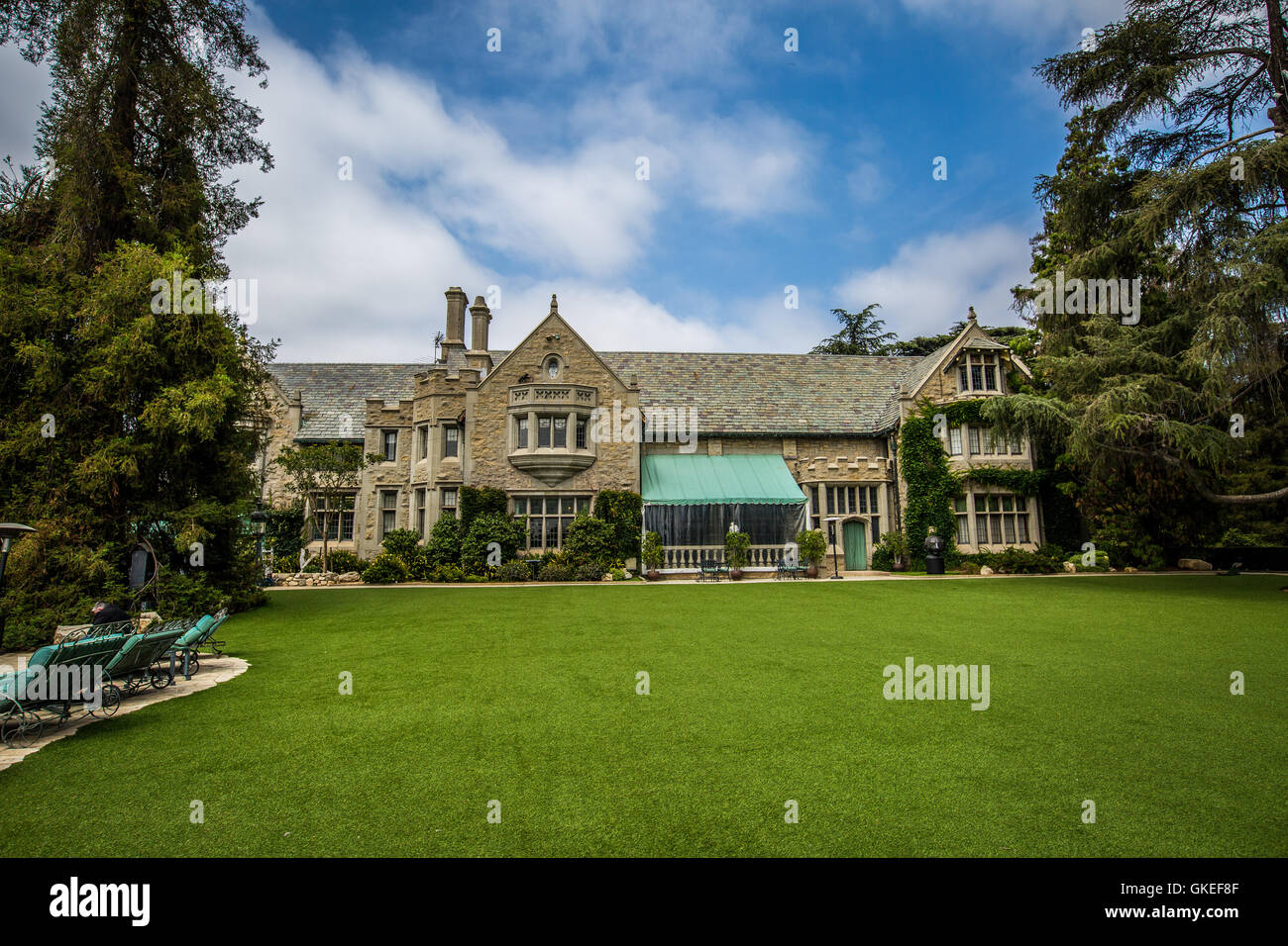 The Playboy Mansion is the home of Playboy magazine founder Hugh Hefner ...