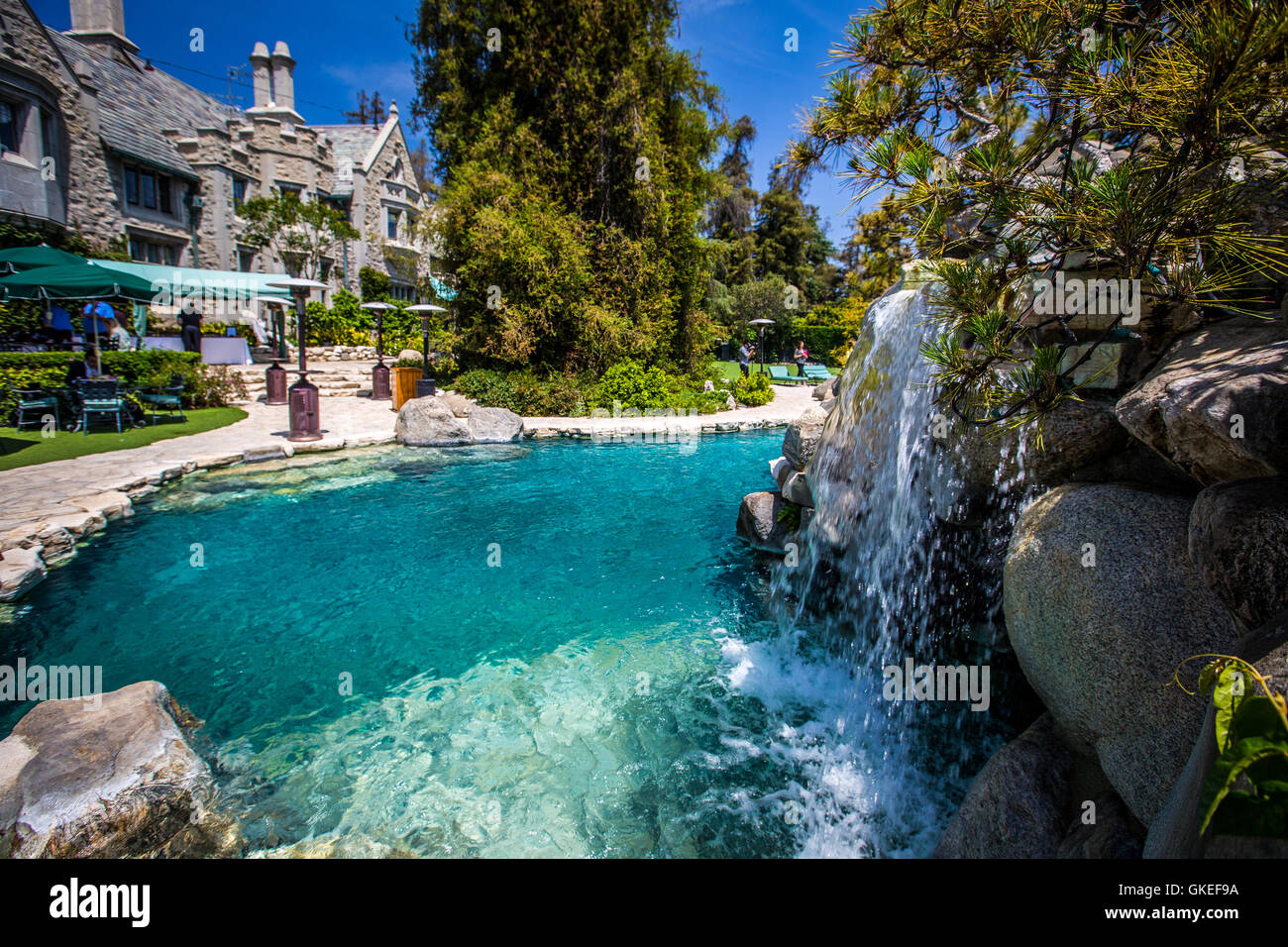 The Playboy Mansion is the home of Playboy magazine founder Hugh Hefner ...