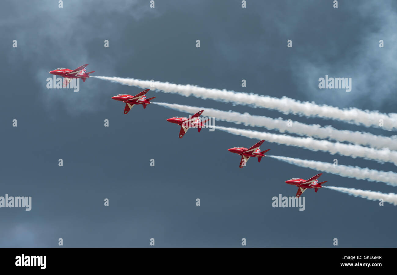 Royal Air Force Red Arrows Display Team Stock Photo - Alamy