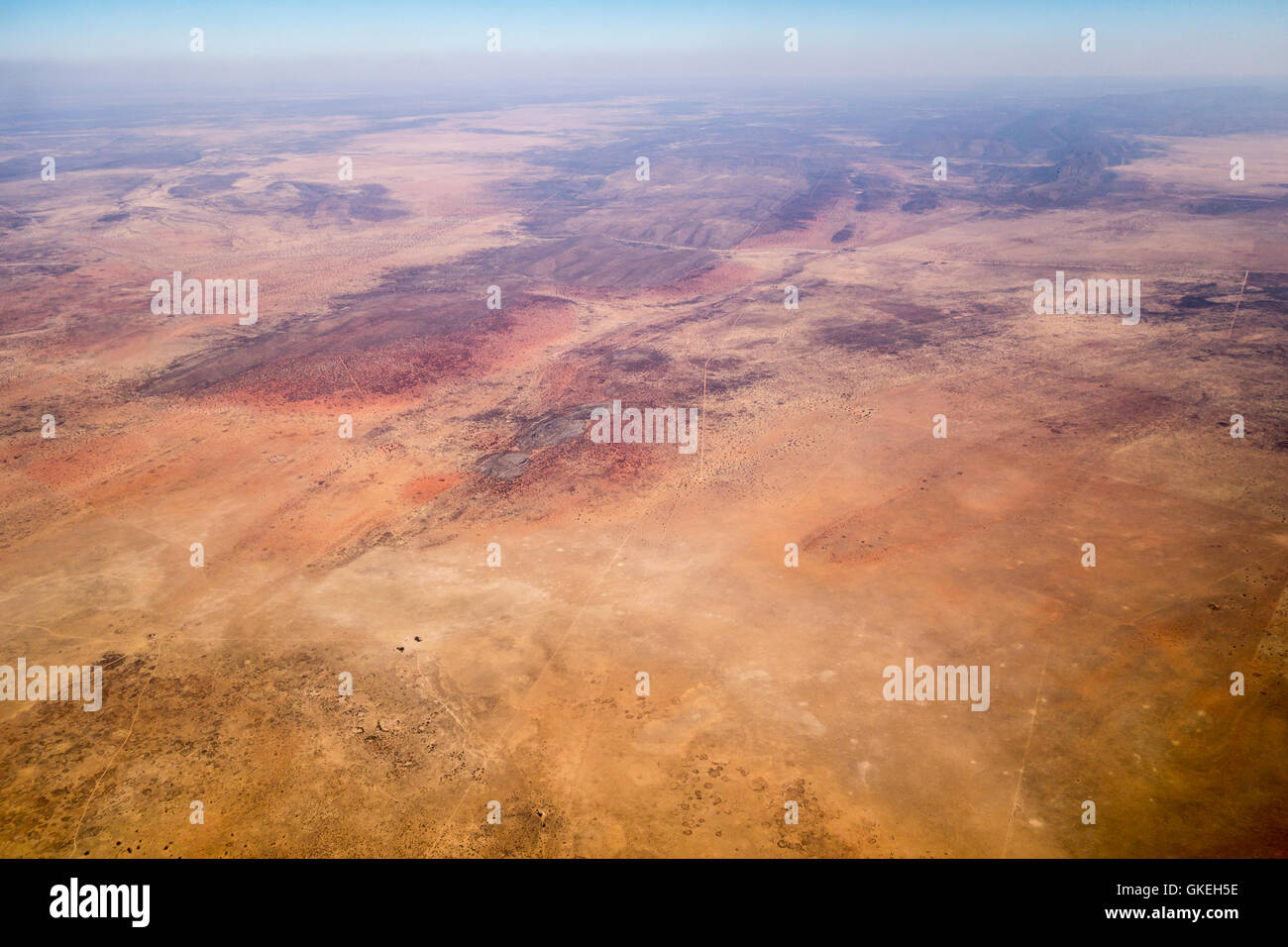 Aerial view of Namibia from airplane Stock Photo - Alamy