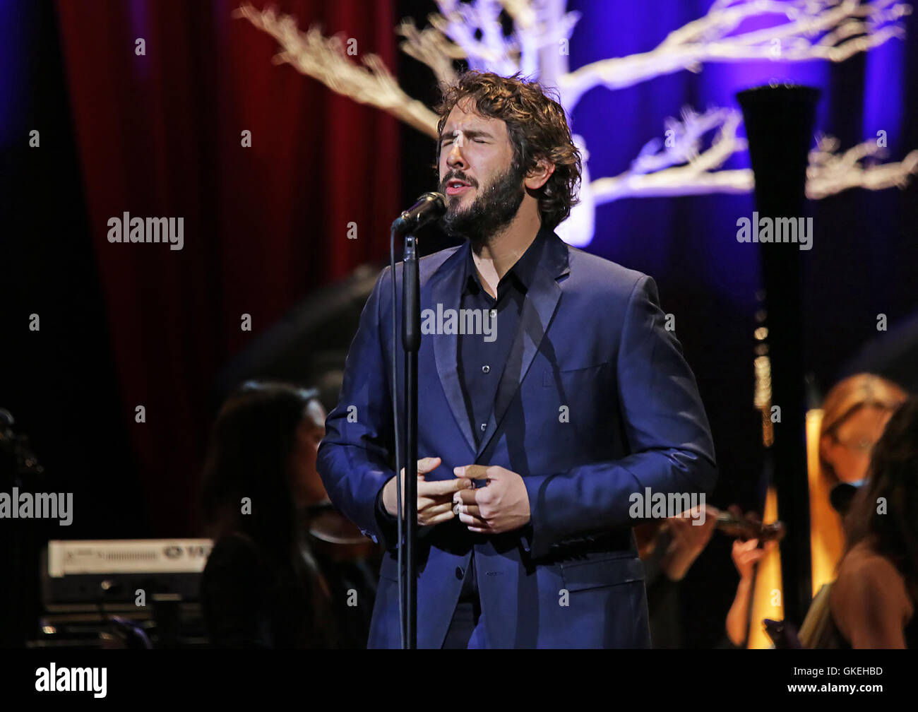Josh Groban performing at Manchester Bridgewater Hall Featuring: Josh ...