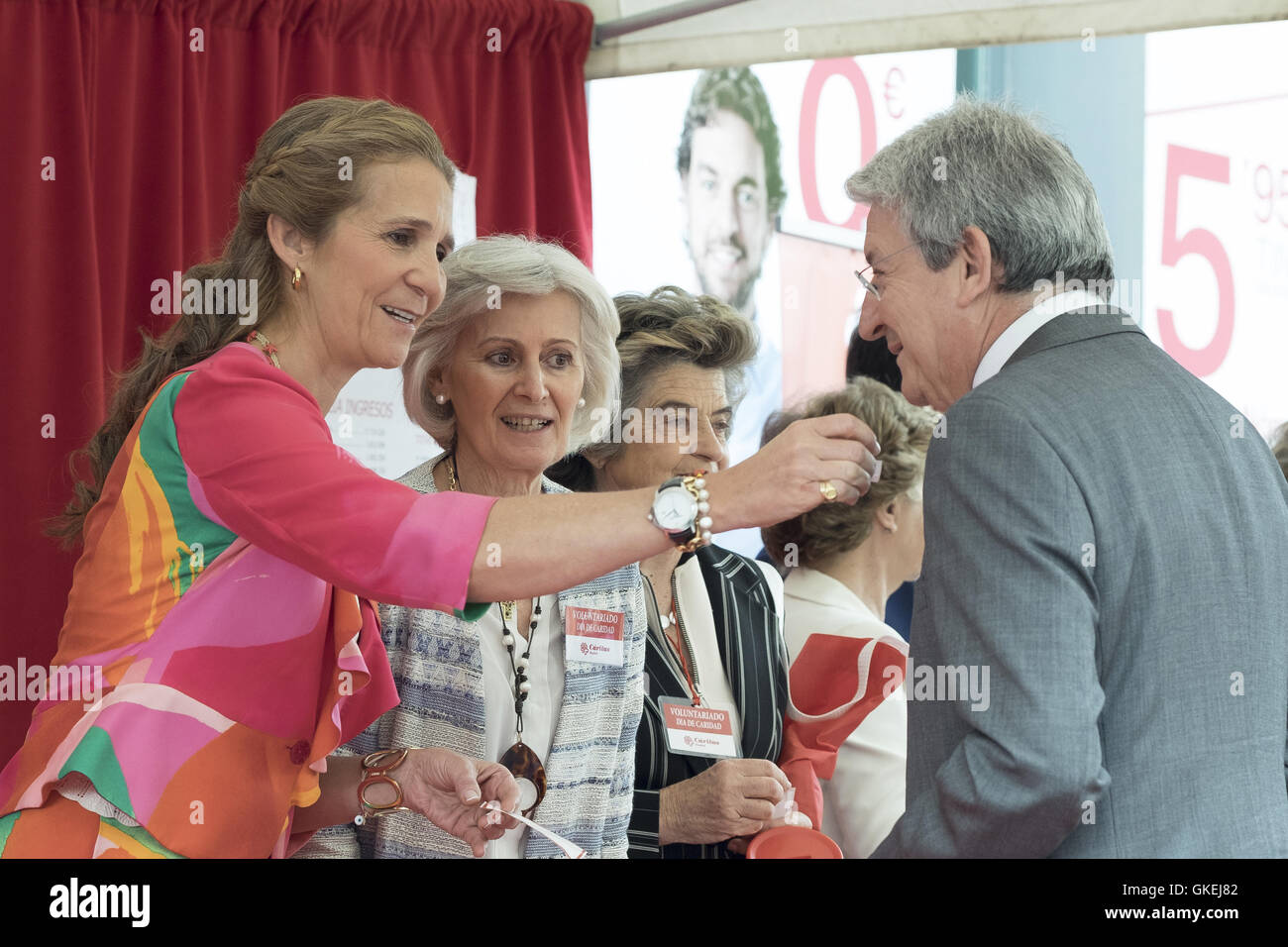 Princess Elena of Spain attends 'Dia de la Caridad' in Madrid Featuring ...
