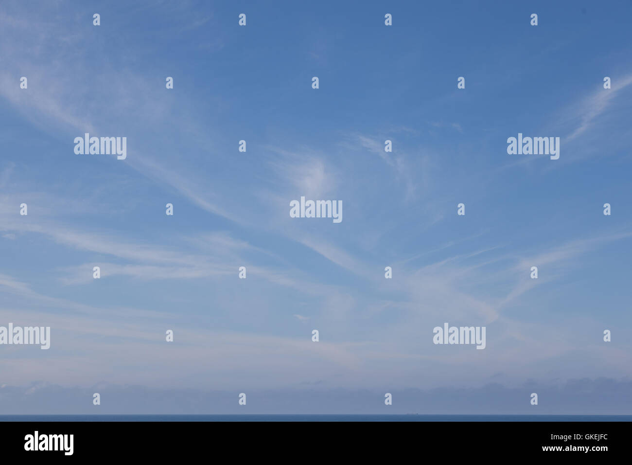 Plain sea and sky background shot Stock Photo - Alamy