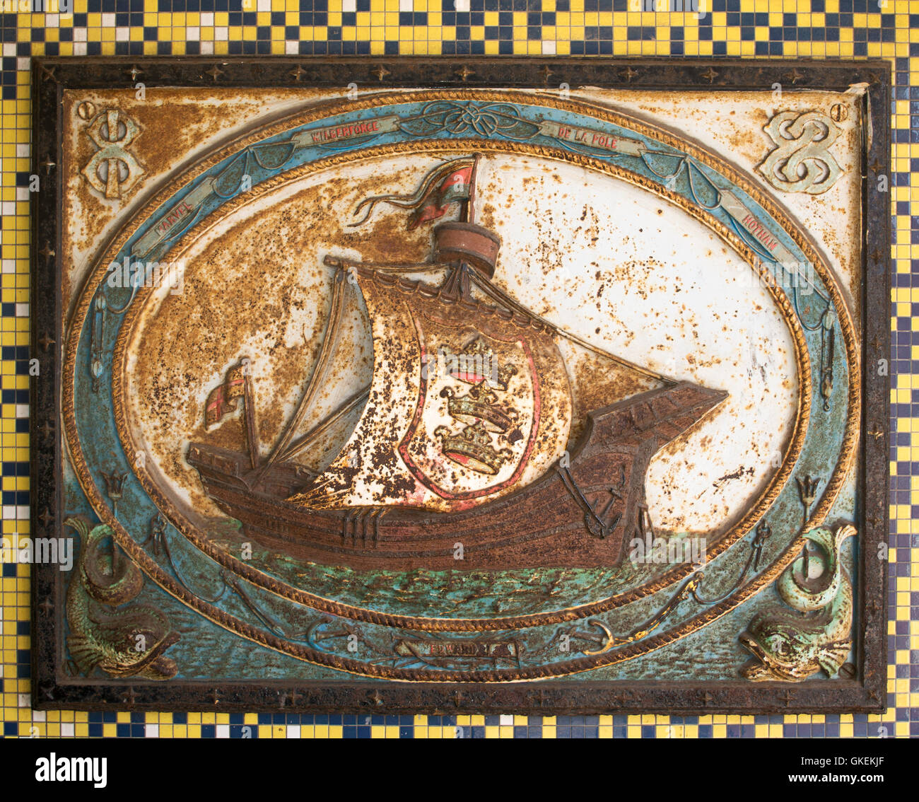 Cast iron plaque hi-res stock photography and images - Alamy