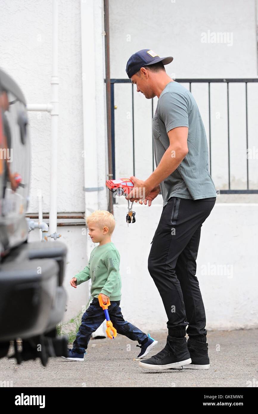 Josh Duhamel spotted out with his son Axl Jack Duhamel in Brentwood ...