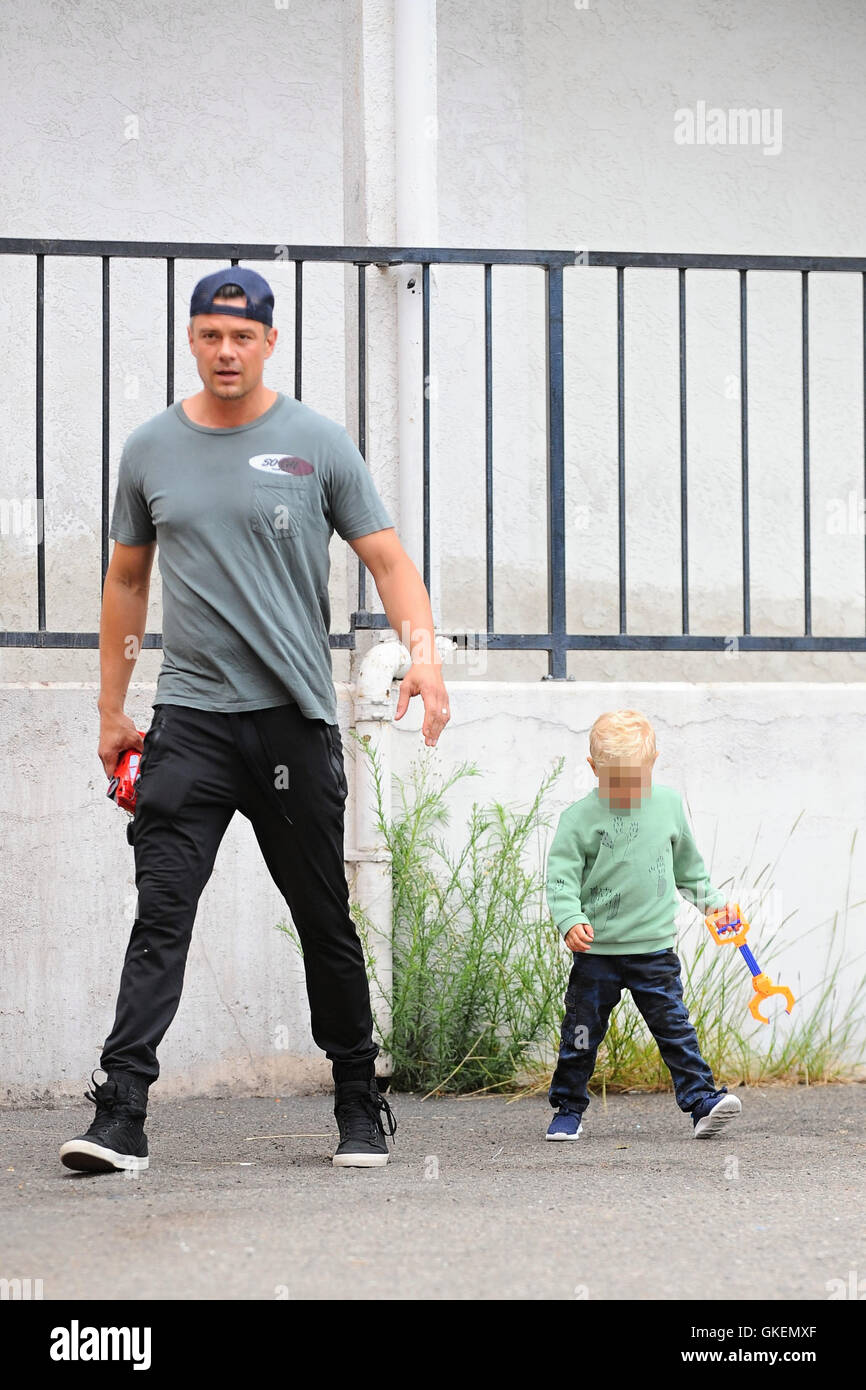 Josh Duhamel spotted out with his son Axl Jack Duhamel in Brentwood ...
