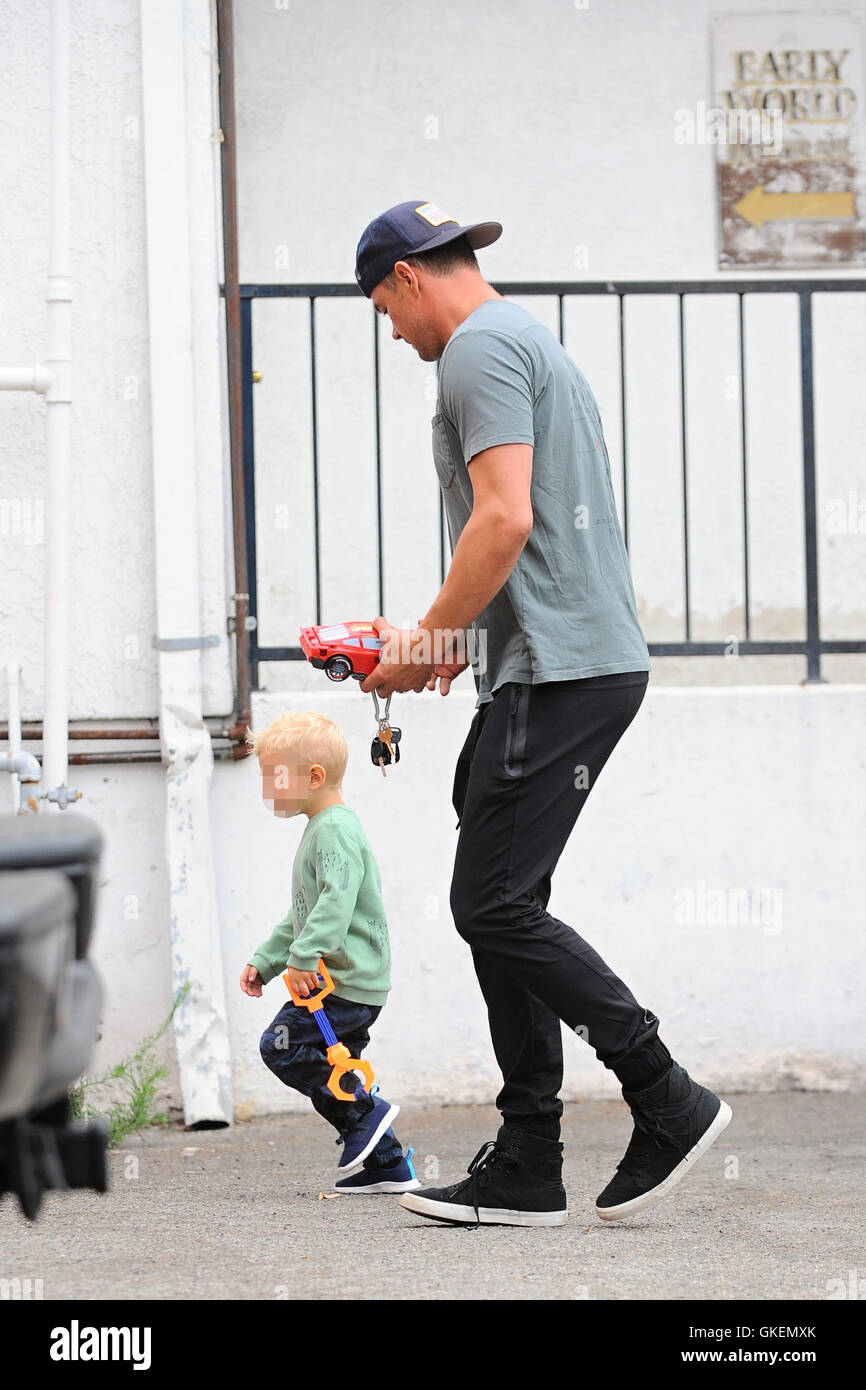 Josh Duhamel spotted out with his son Axl Jack Duhamel in Brentwood ...