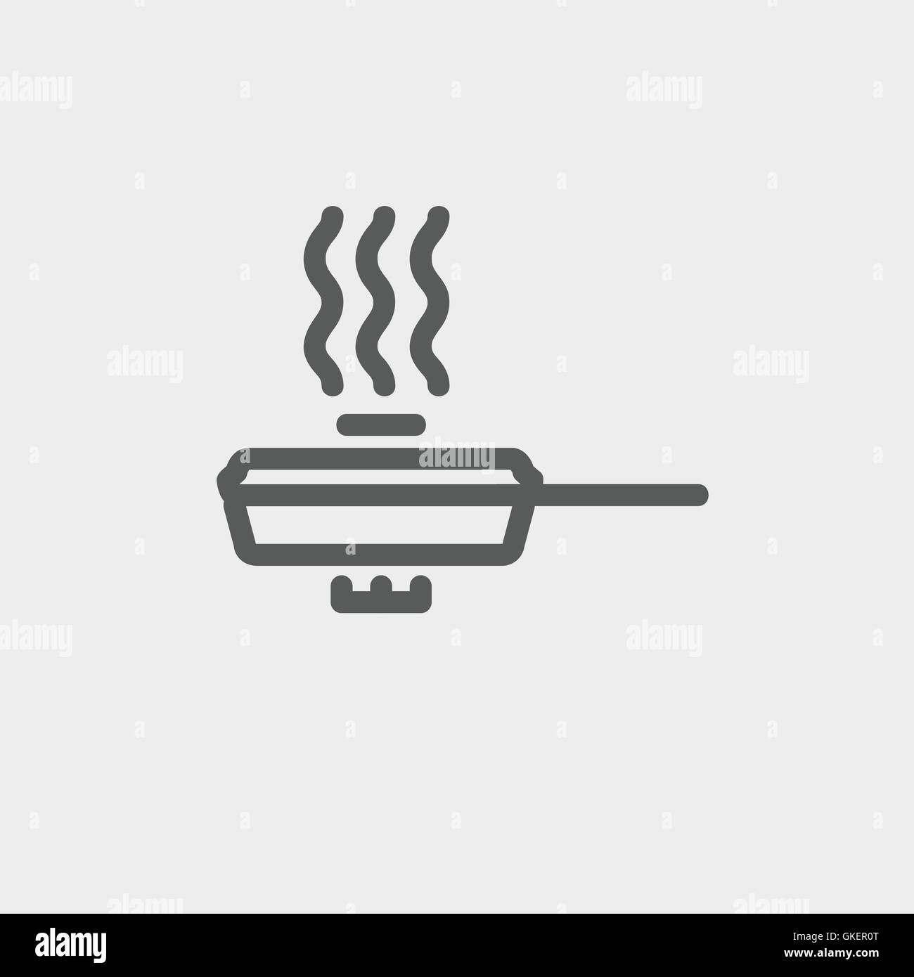 Top view wok pan Stock Vector Images - Alamy