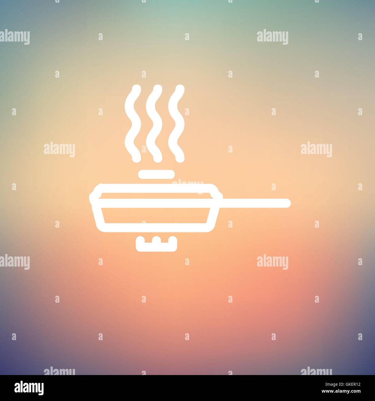 Top view wok pan Stock Vector Images - Alamy