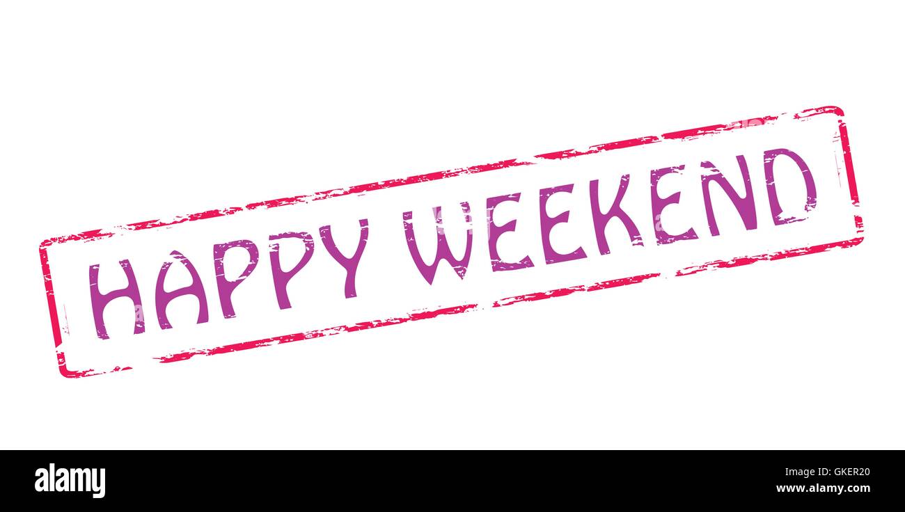 Happy weekend Cut Out Stock Images & Pictures - Alamy
