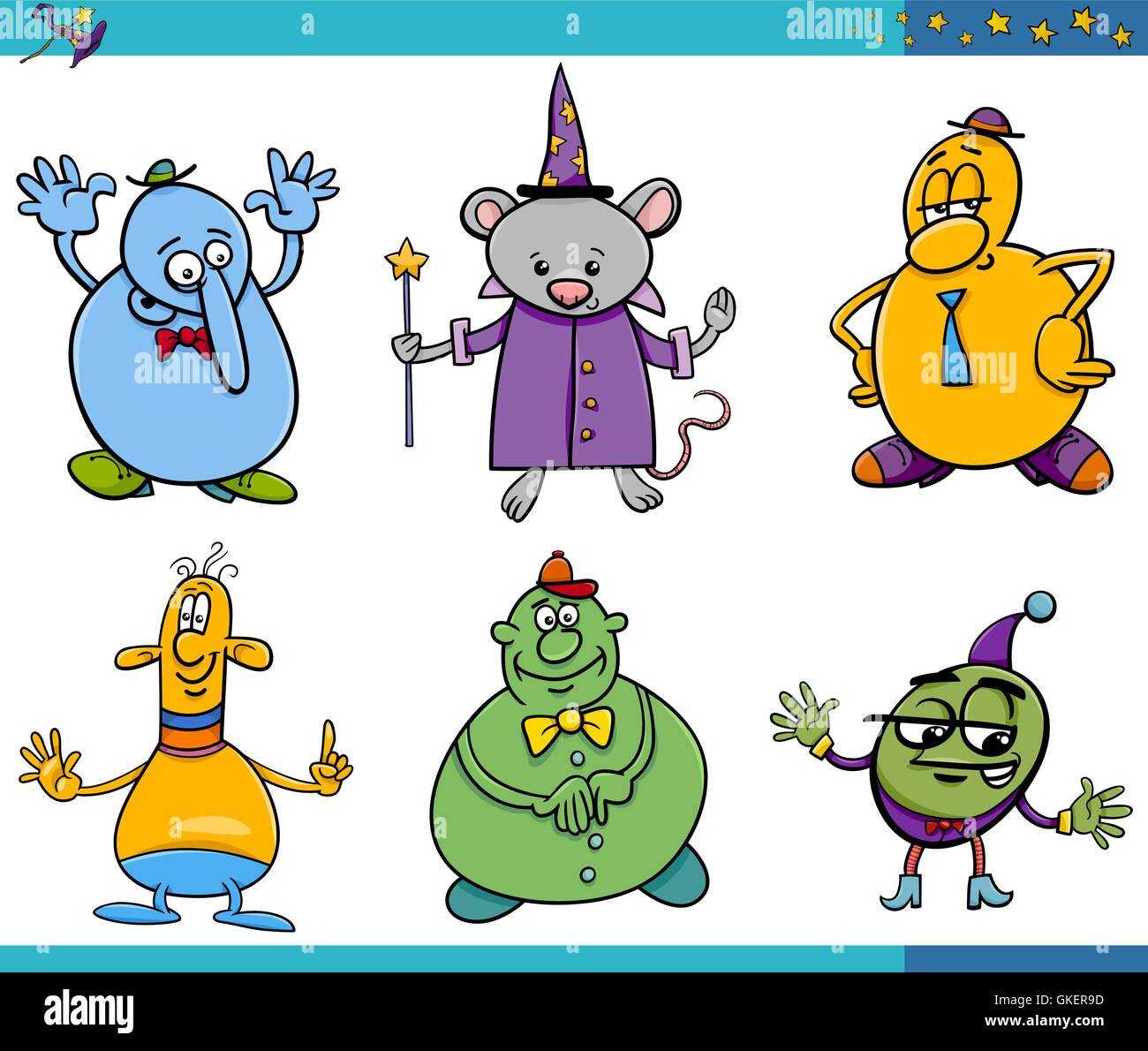 Cartoon fantasy characters set hi-res stock photography and images - Alamy