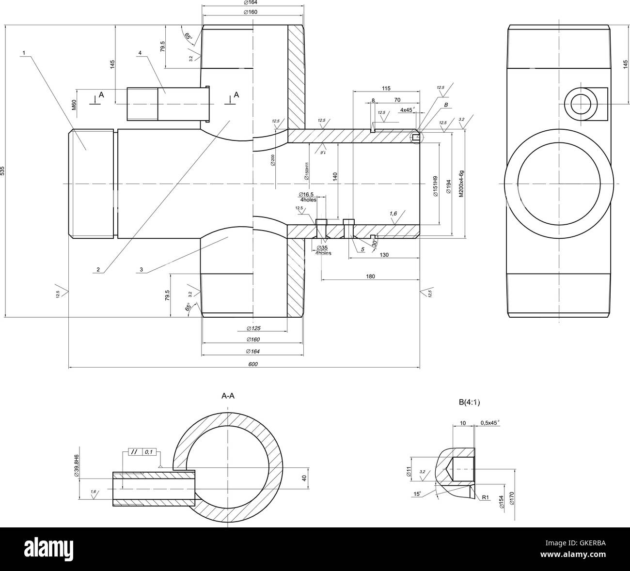 Expanded sketch of different engineering elements Stock Vector Image ...