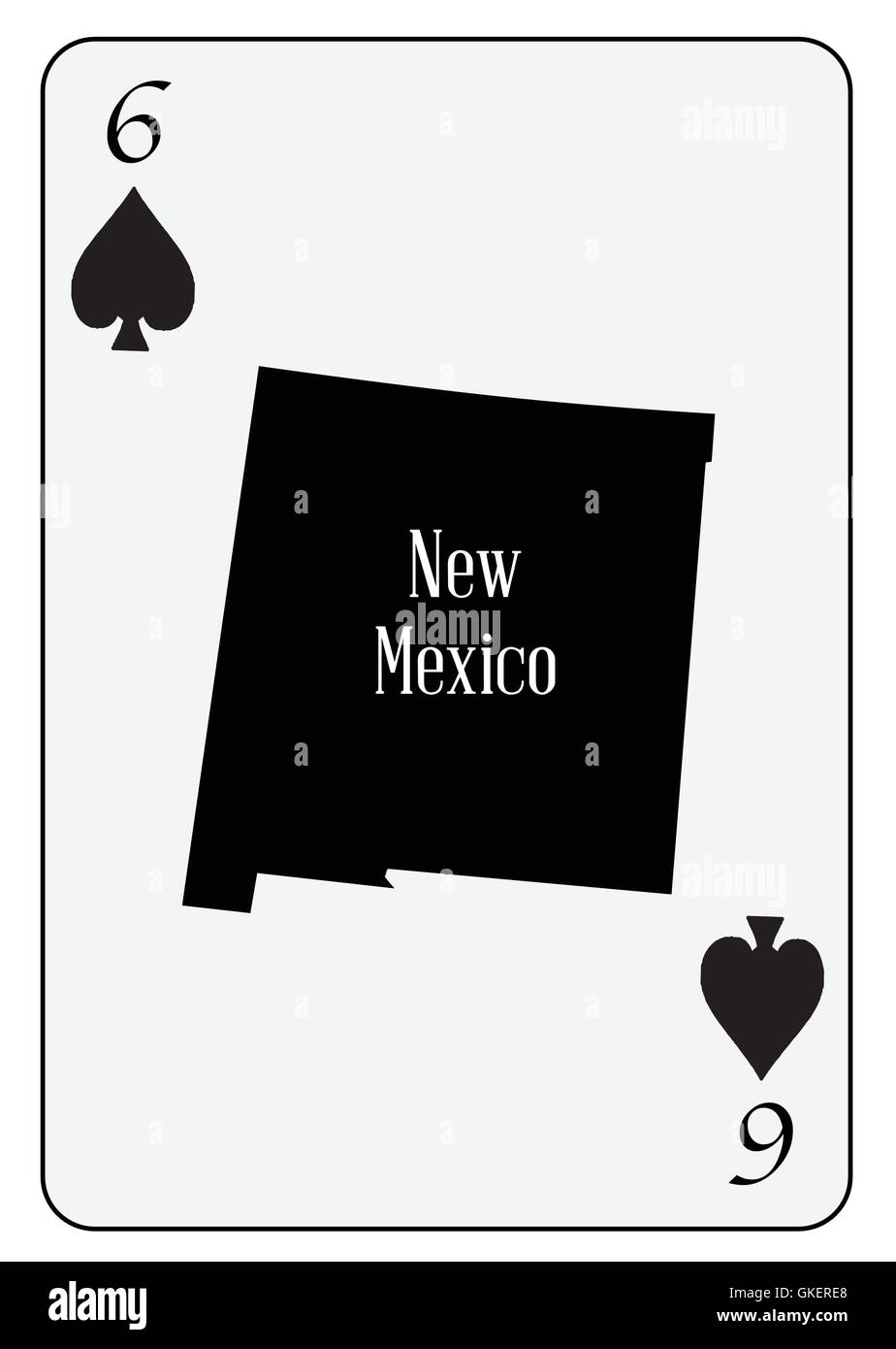 6 of spades playing card Stock Vector Images - Alamy