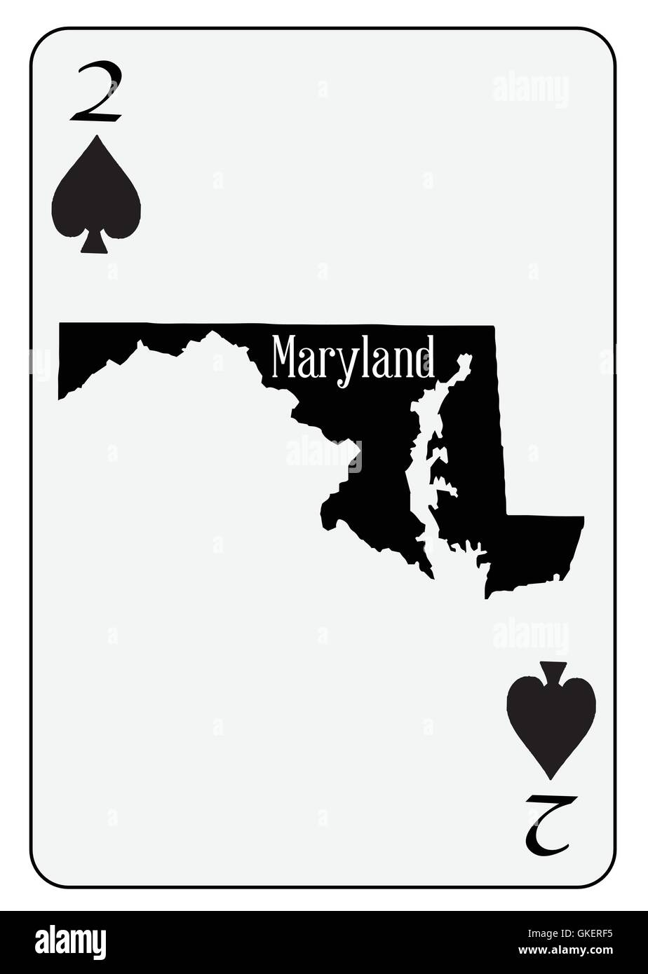 2 of spades Stock Vector Images - Alamy