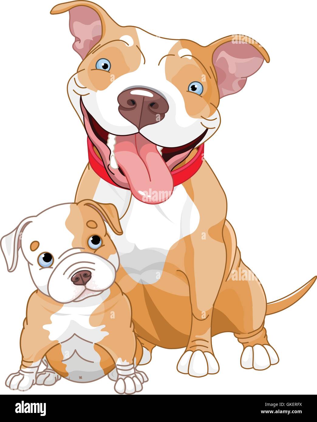 Portrait pit bull Stock Vector Images - Alamy