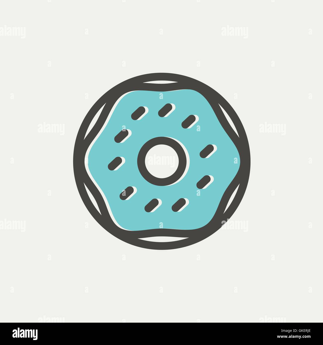 Biscuit cookies food flat Stock Vector Images - Alamy