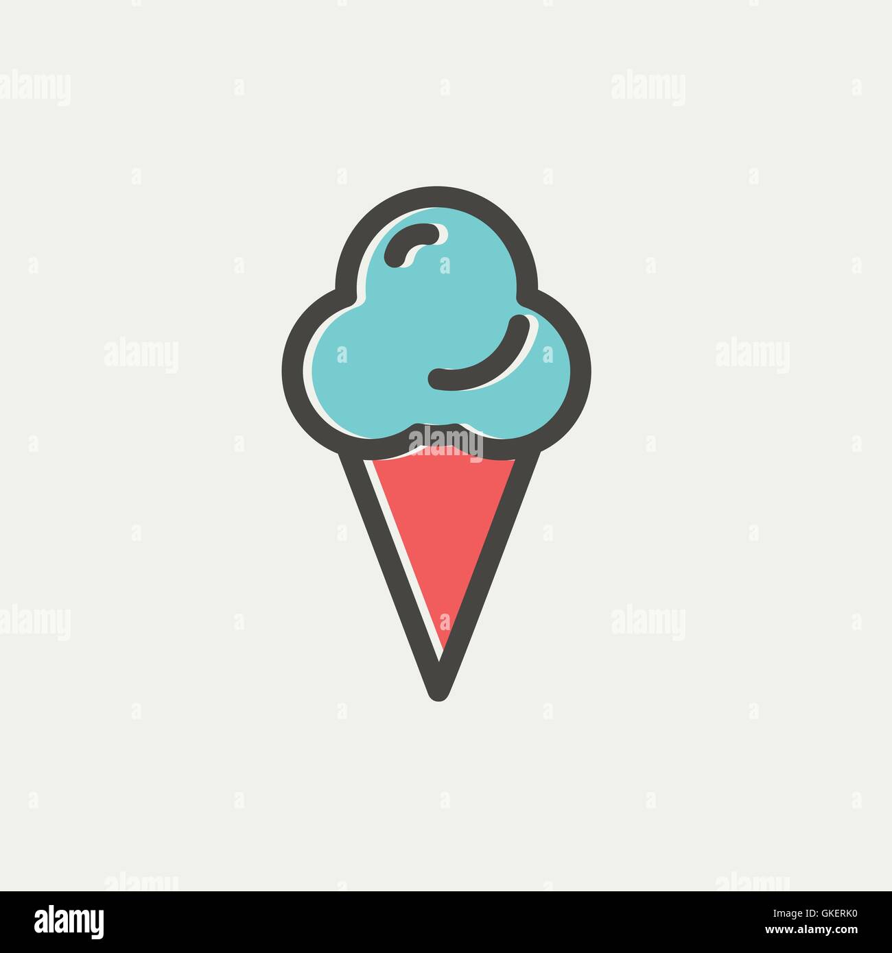 Homemade ice cream frozen Stock Vector Images - Alamy