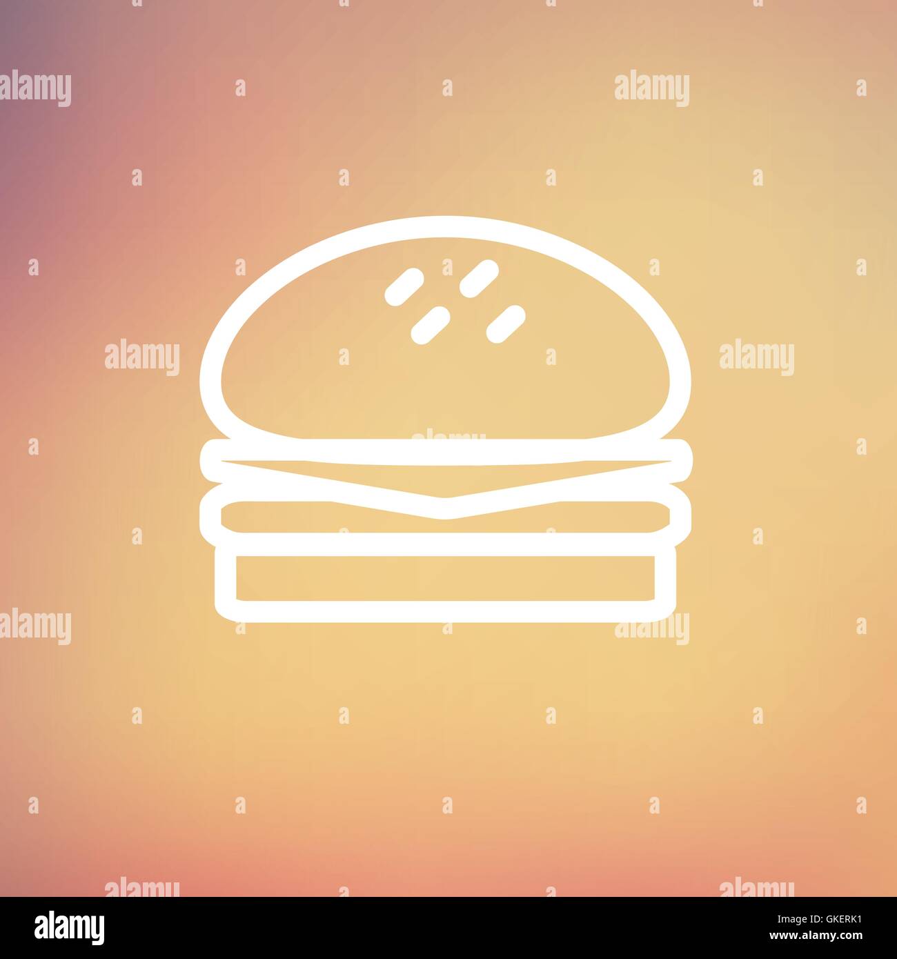 Minimal burger Stock Vector Images - Alamy