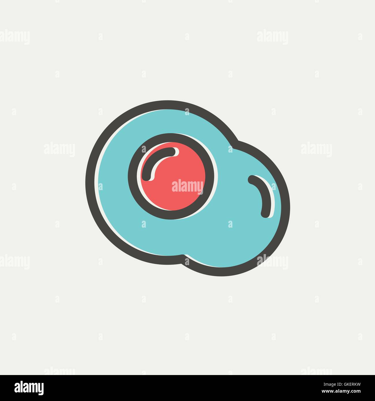 Cooking sunny side up eggs Stock Vector Images - Alamy