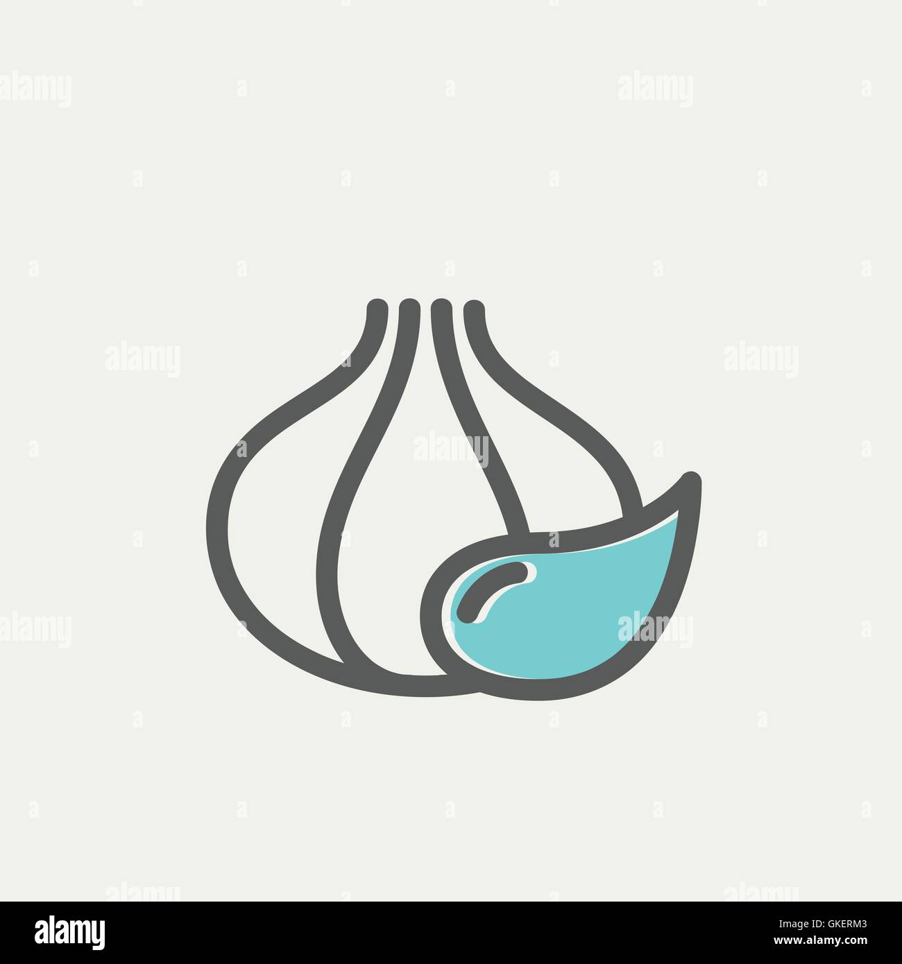 Minimal garlic design hi-res stock photography and images - Alamy