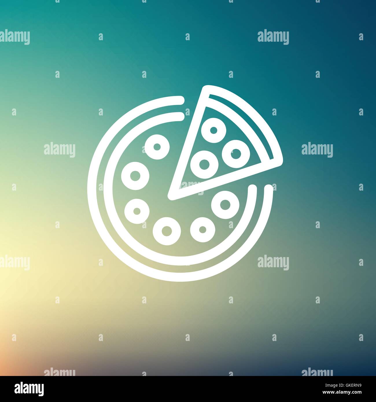 Italian cuisine line design Stock Vector Images - Alamy