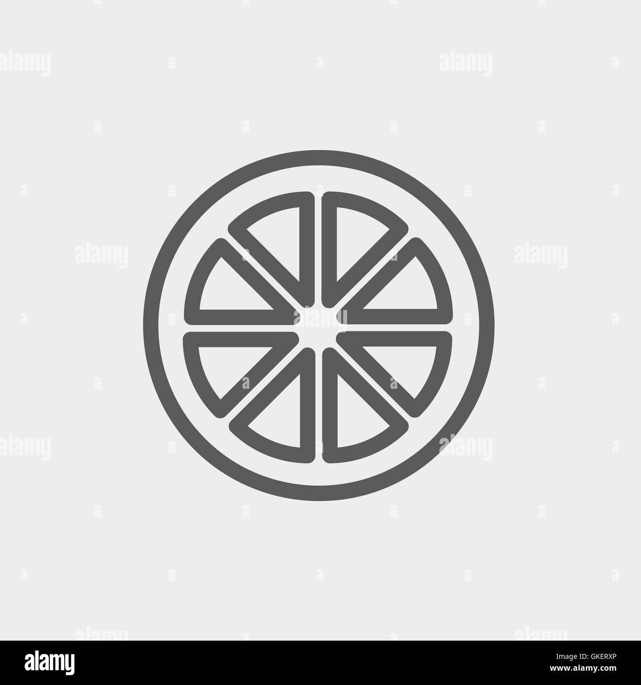 Peel lemon line icon Stock Vector Images - Alamy