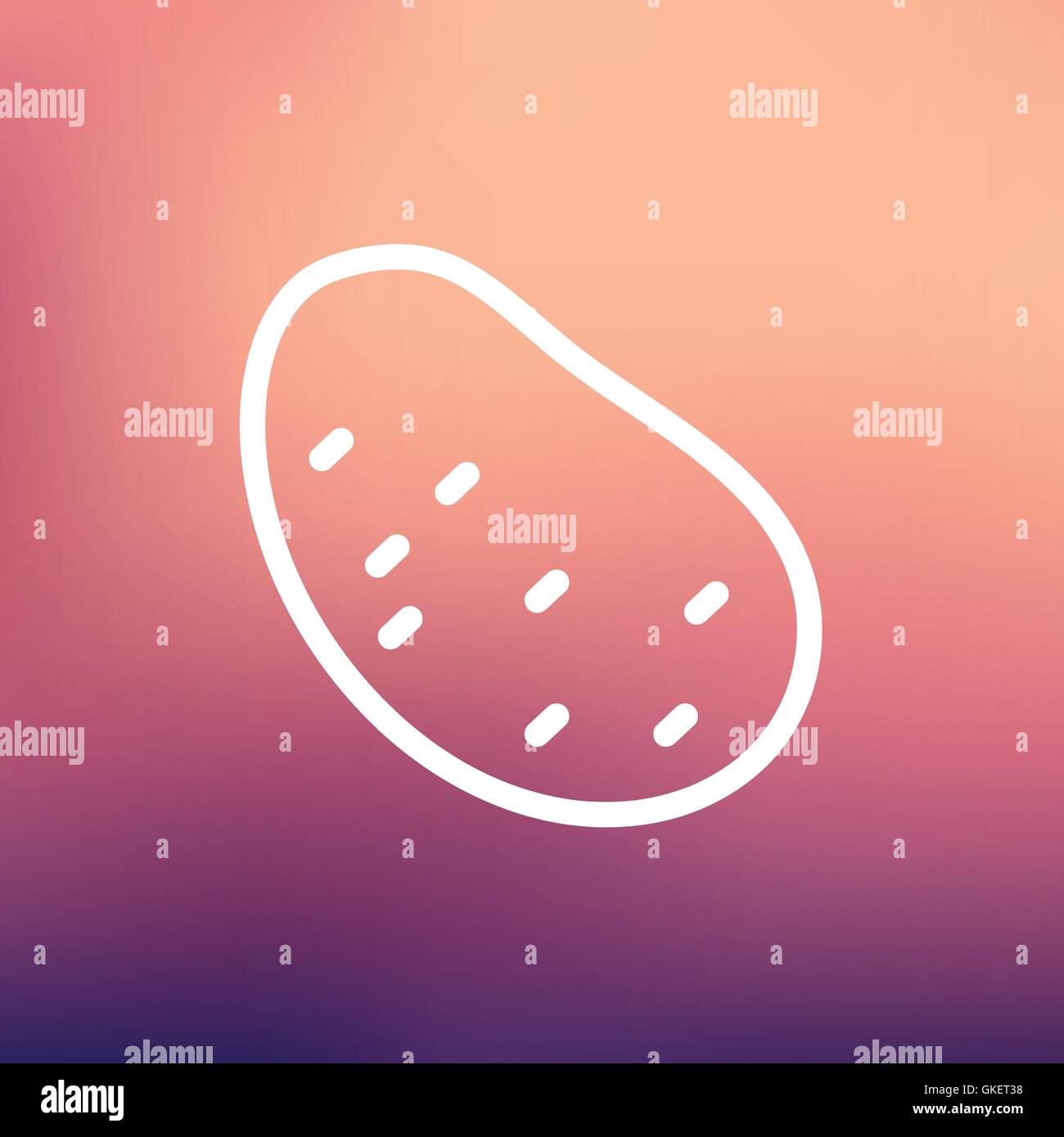 Plant potato vegetable line Stock Vector Images - Alamy