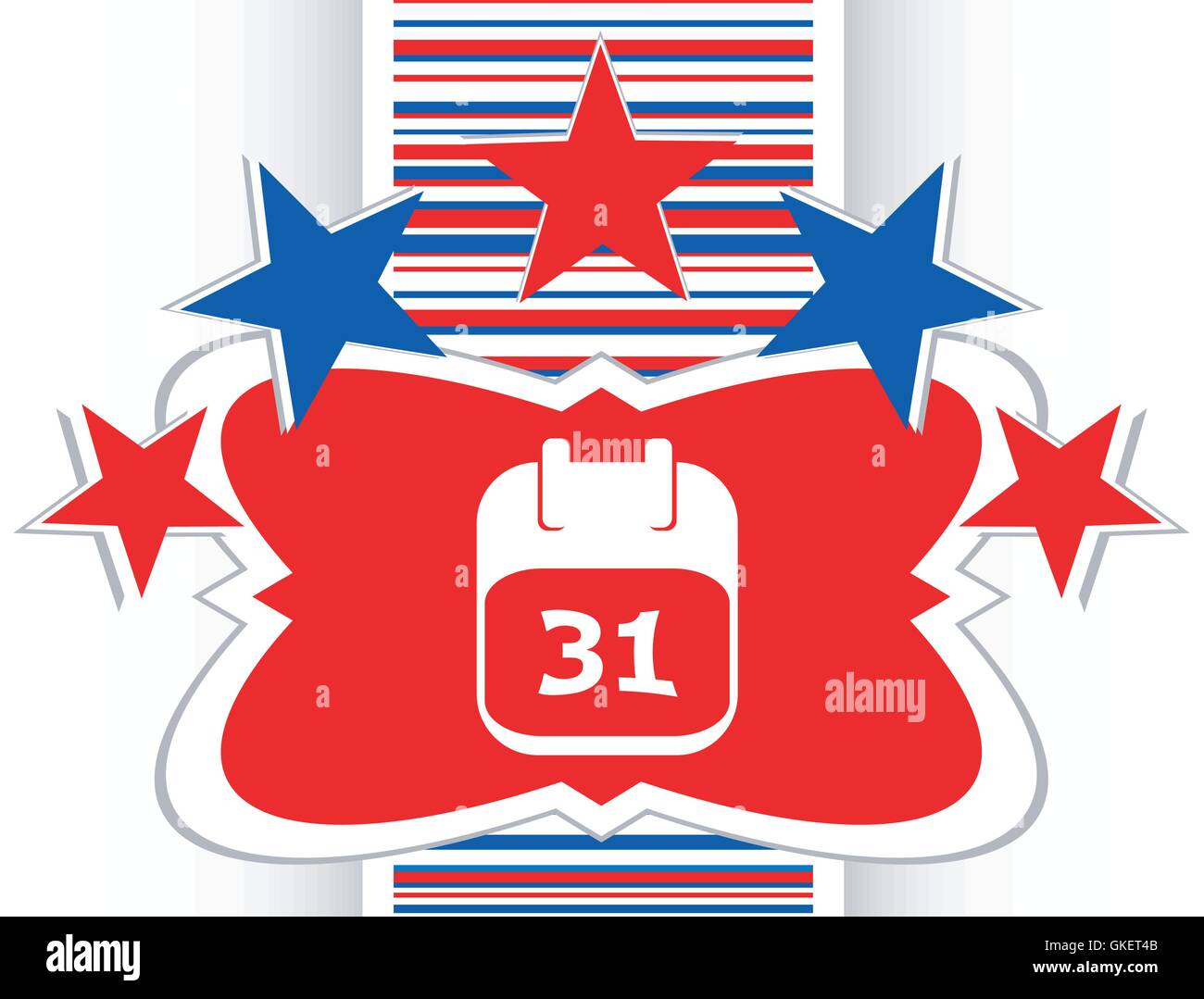 calendar apps icon glossy button. day 31 vector Stock Vector Image ...
