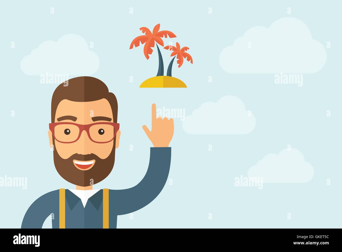 Coconut palm tree view Stock Vector Images - Alamy