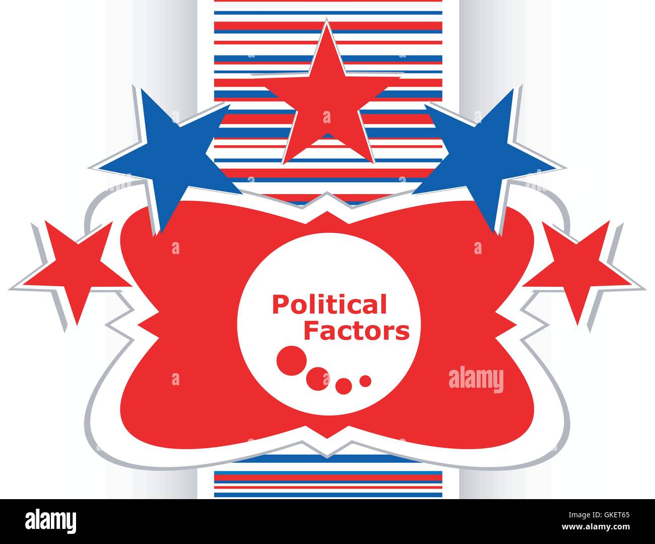 political factors web button, icon isolated on white vector Stock ...
