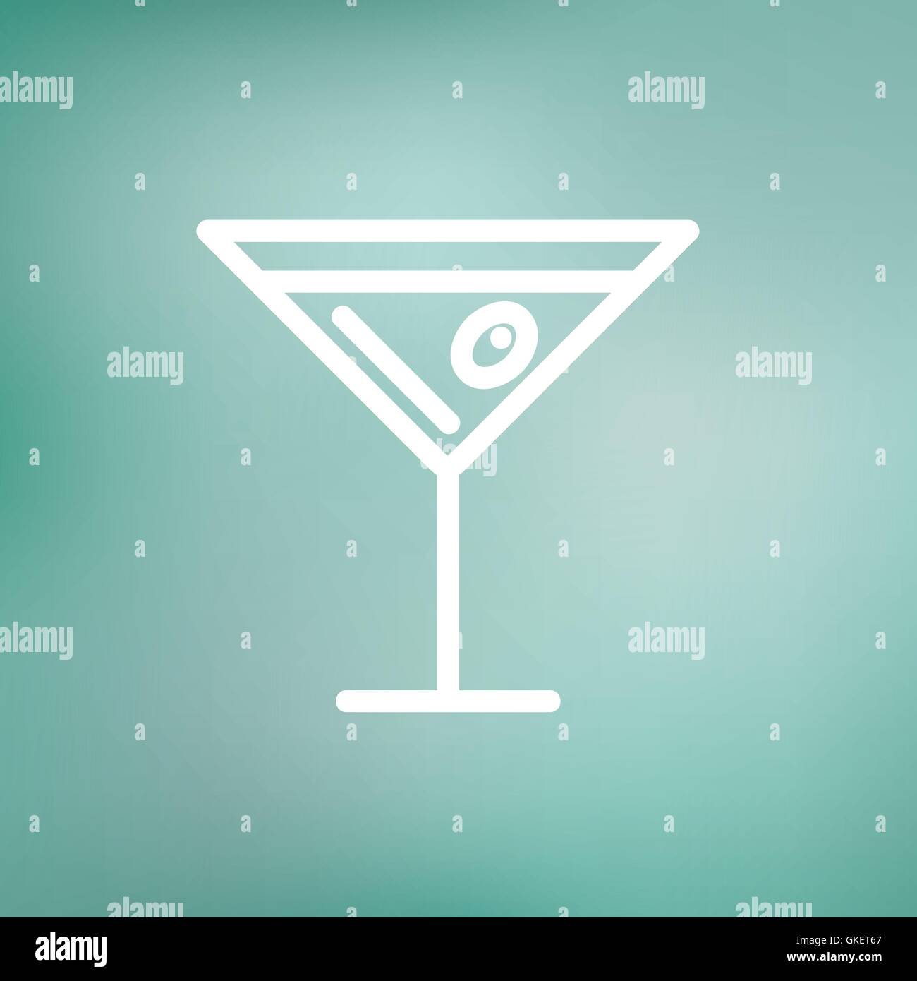 Martini cocktail glass line hi-res stock photography and images - Alamy