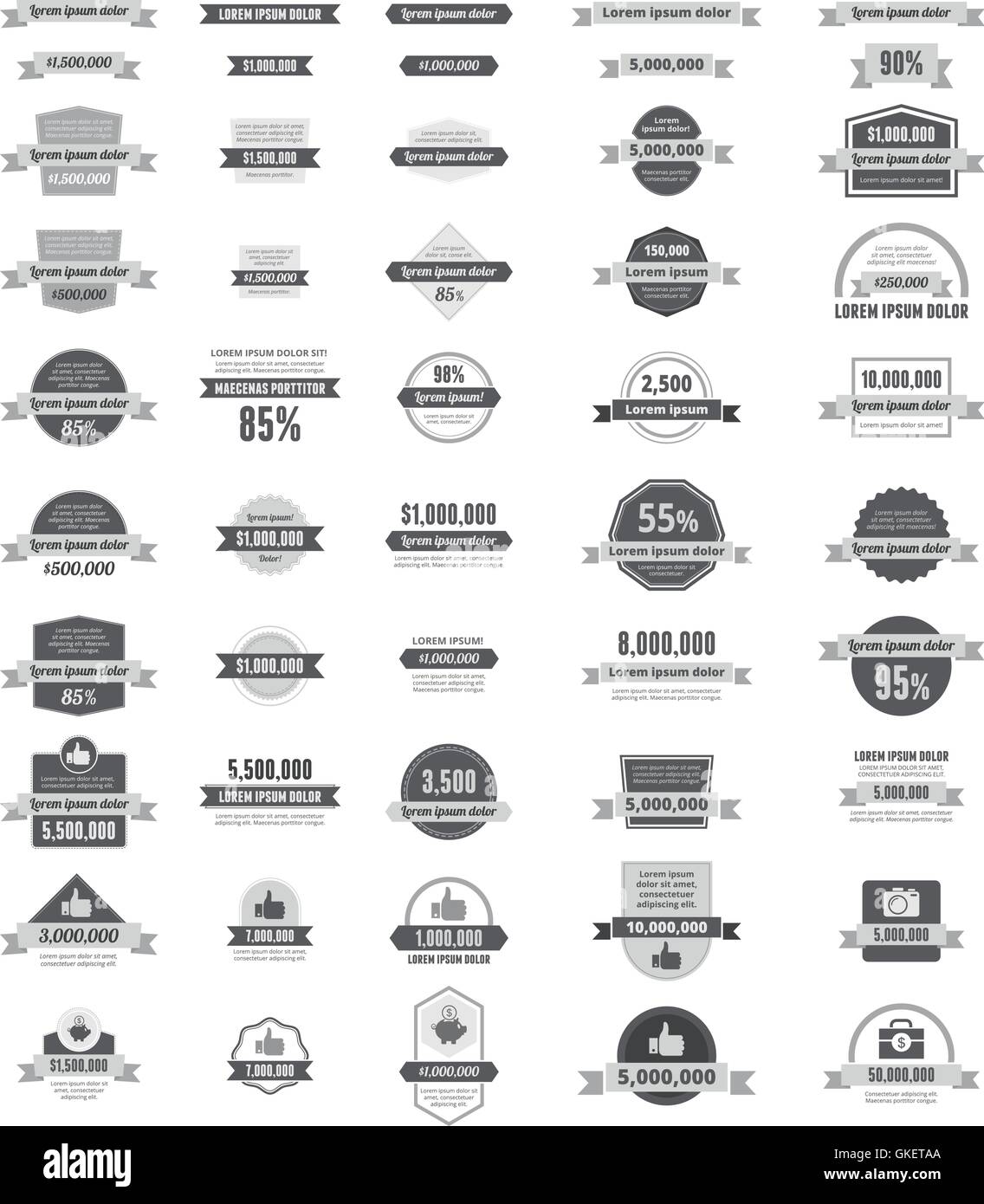 Labels stickers sale product Stock Vector Images - Alamy