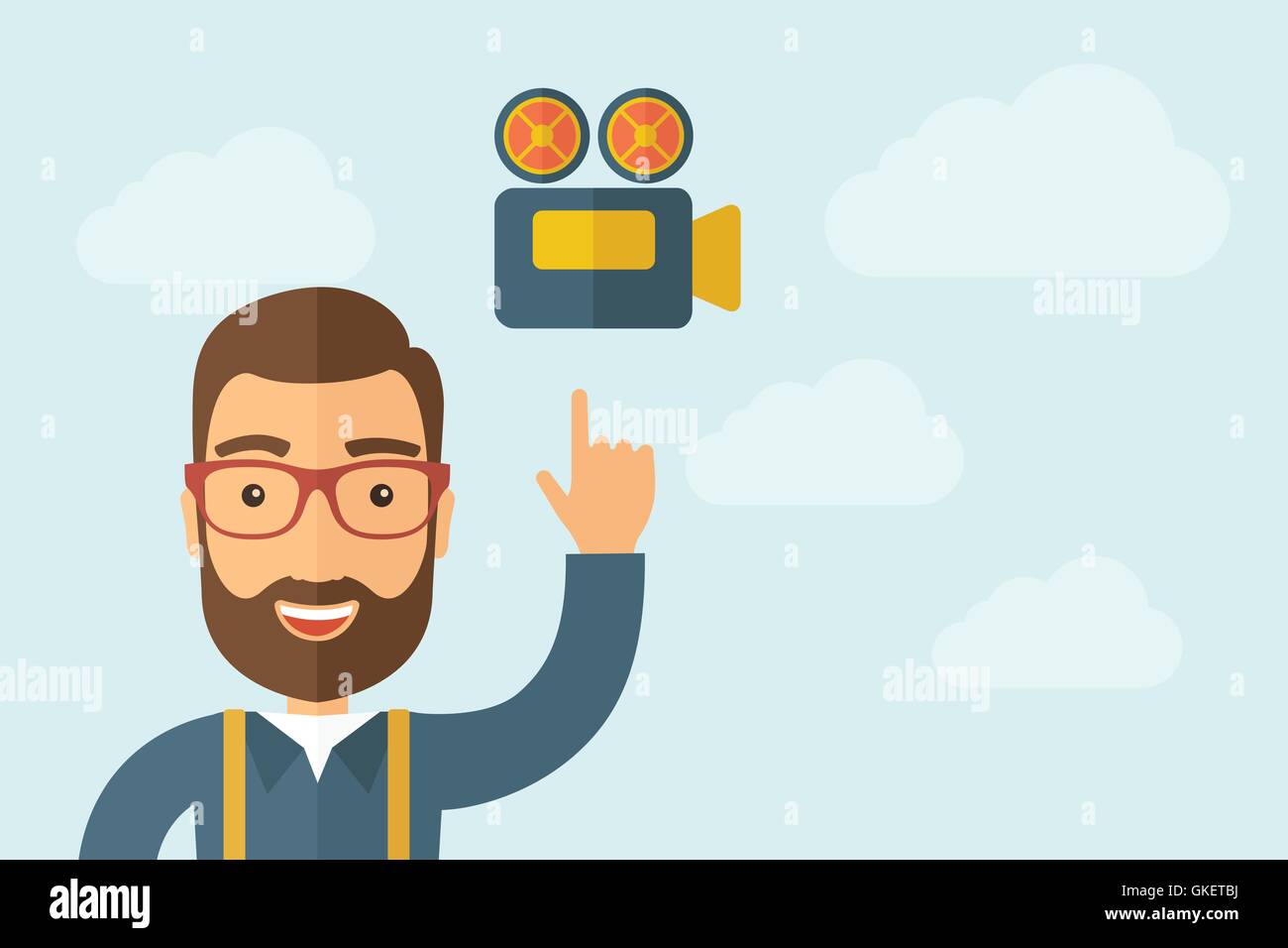 Camera pointing up Stock Vector Images - Alamy