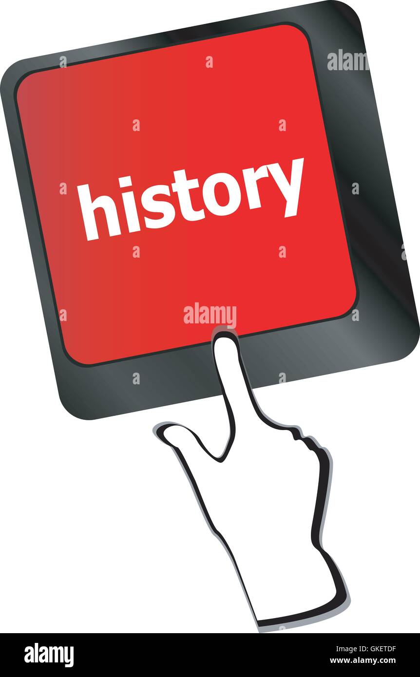 Laptop keyboard and key history on it vector Stock Vector Image & Art ...