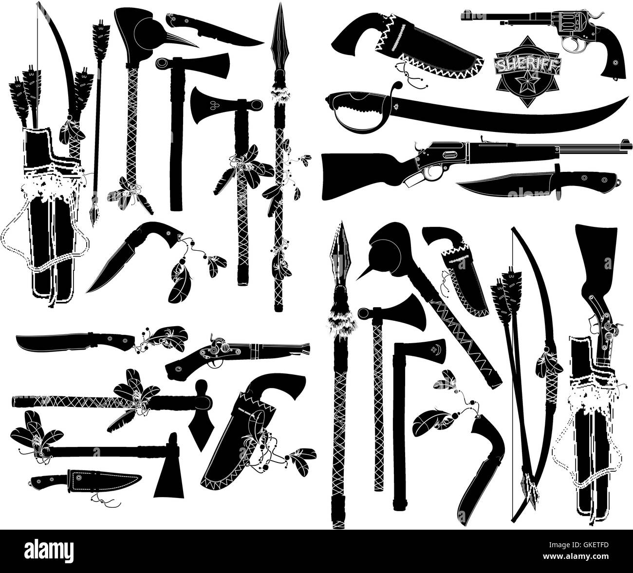 Blade weapons Black and White Stock Photos & Images - Alamy