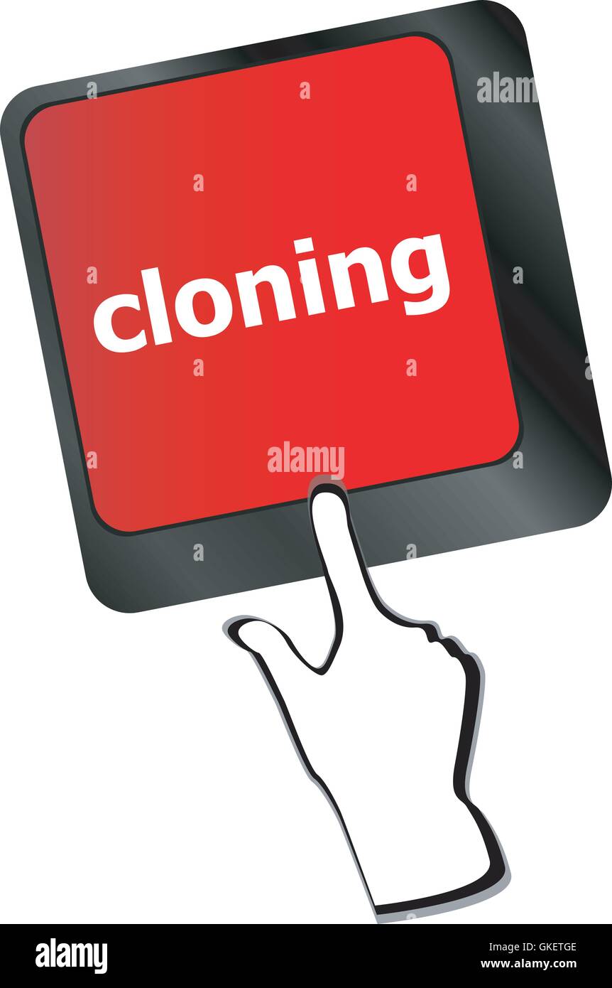 cloning keyboard button on computer pc vector Stock Vector Image & Art - Alamy