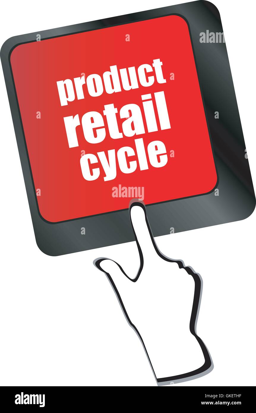 product retail cycle key in place of enter key vector Stock Vector ...