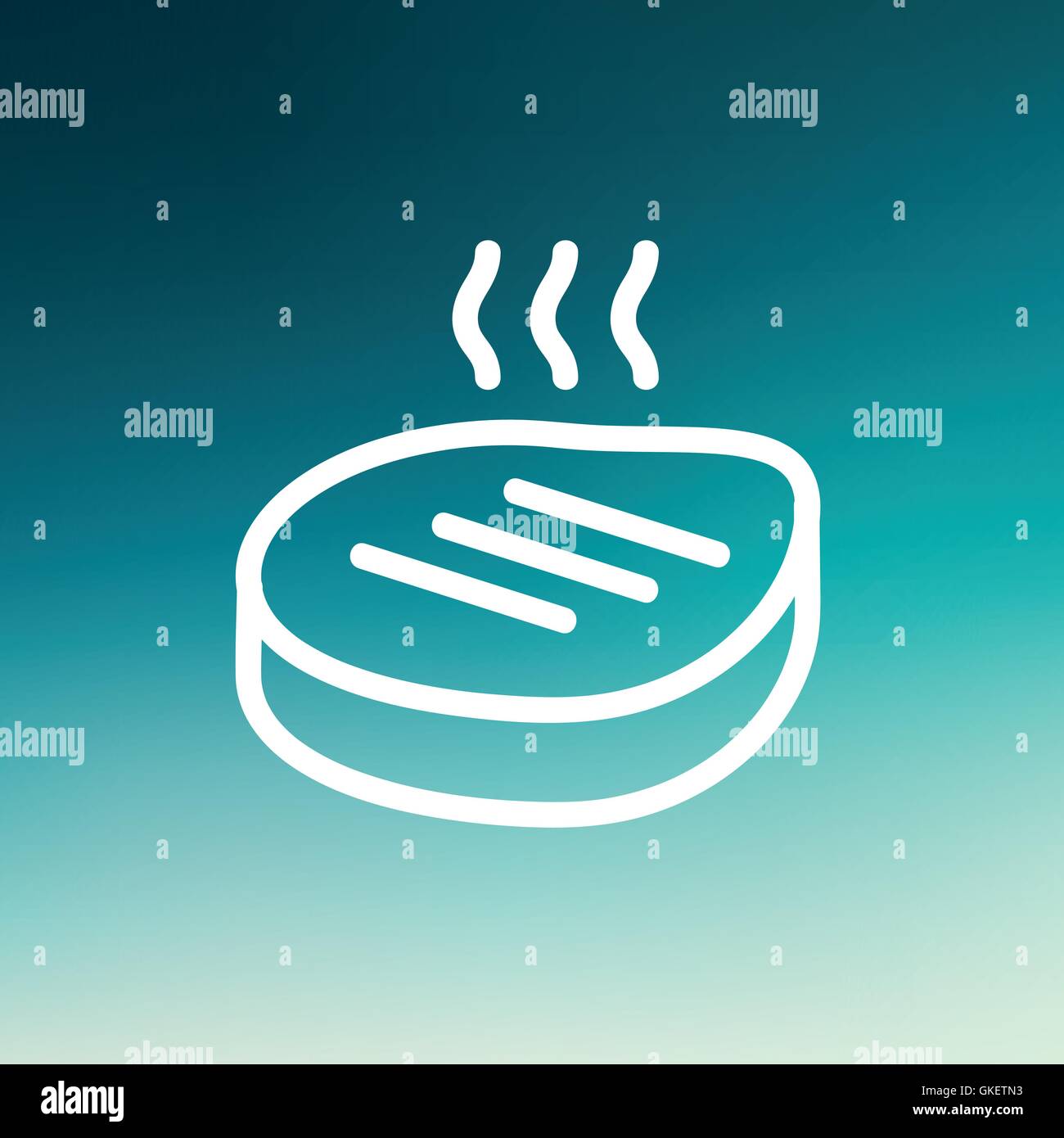 Grilled chicken steak salad Stock Vector Images - Alamy