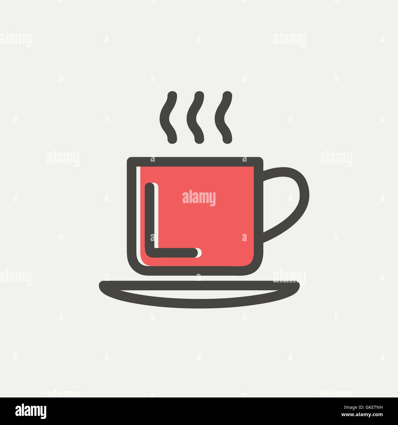 Hot coffee milk Stock Vector Images - Alamy
