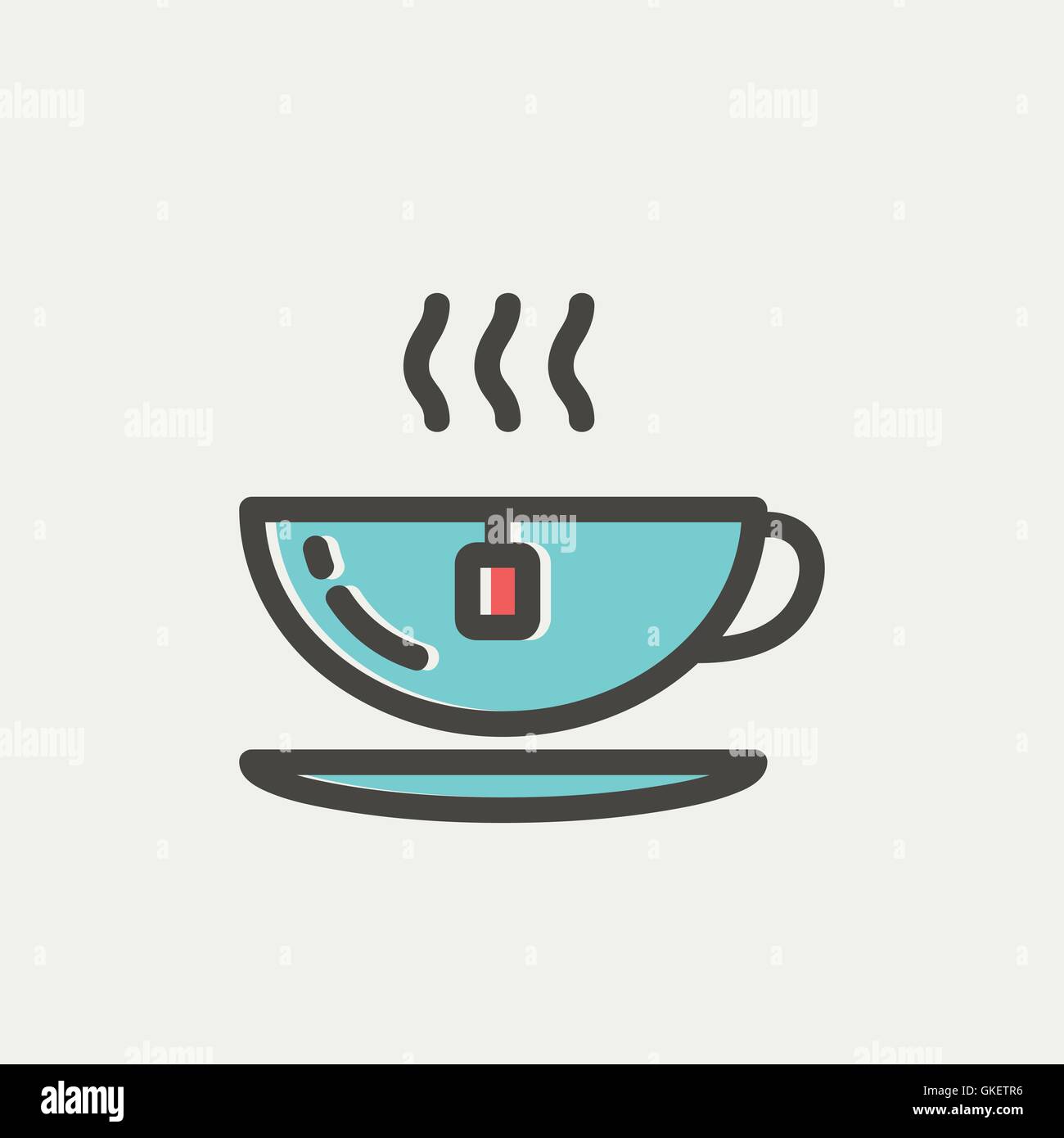 Espresso steaming white cup Stock Vector Images - Alamy