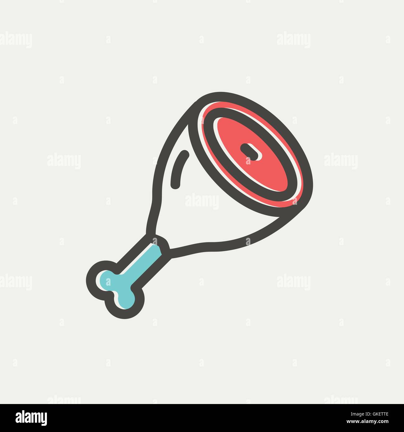 Raw lamb meat cuts Stock Vector Images - Alamy