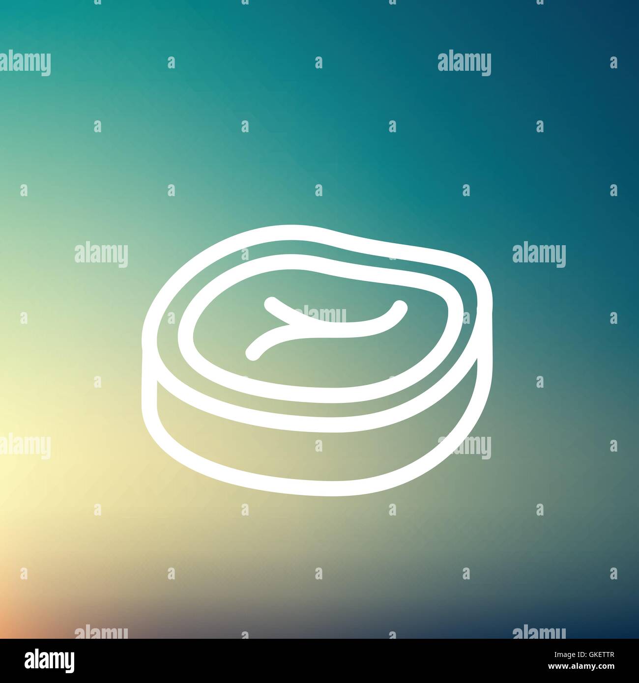 Sliced pork meat thin line icon Stock Vector Image & Art - Alamy