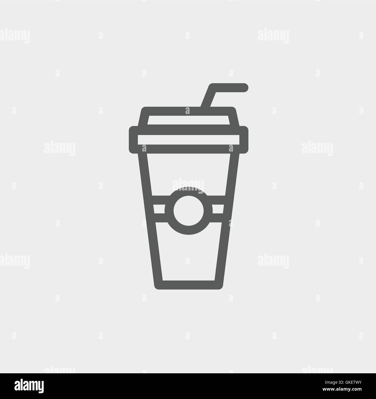 Soda cup outline Stock Vector Images - Alamy