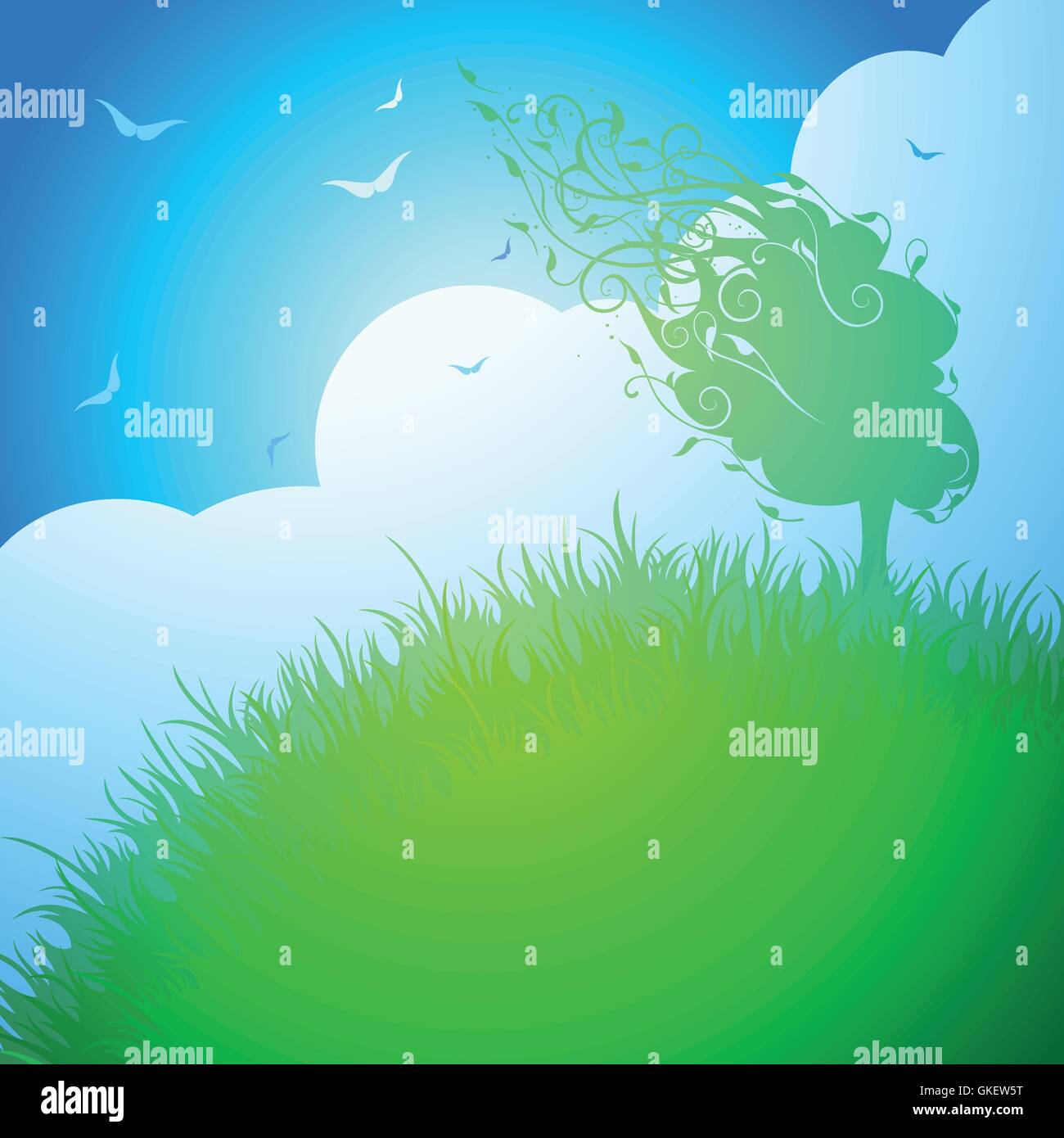 background with tree Stock Vector Image & Art - Alamy
