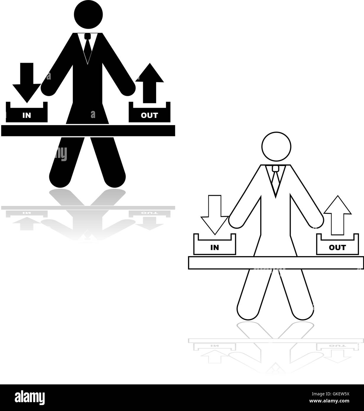 In and out boxes Stock Vector Image & Art - Alamy